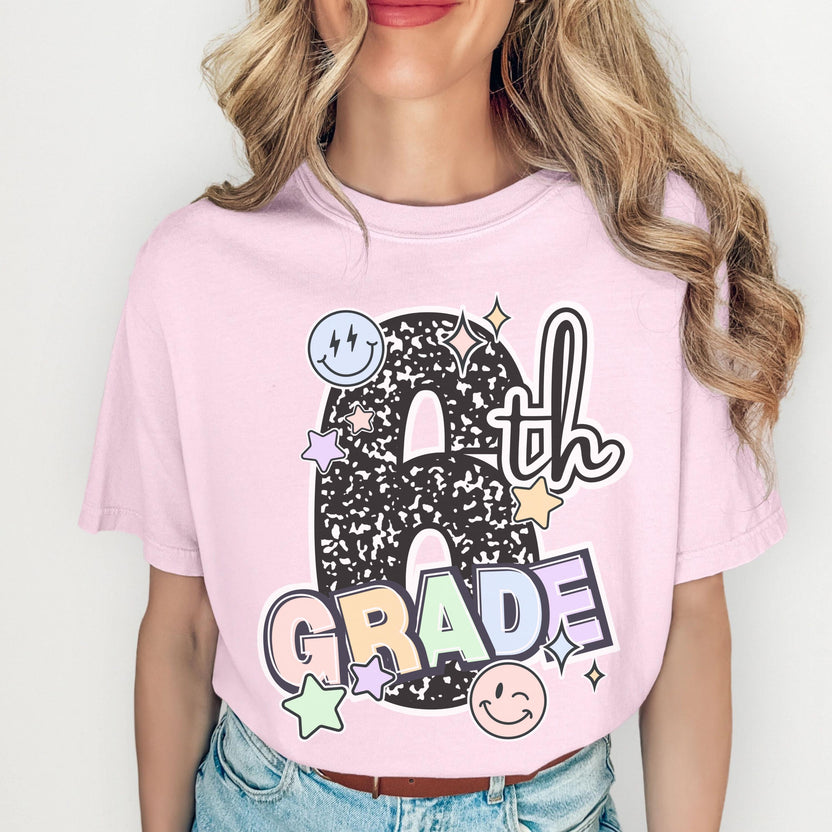 Sixth Grade Composition Notebook Teacher Shirt, 6th Grade Tee, First D ...